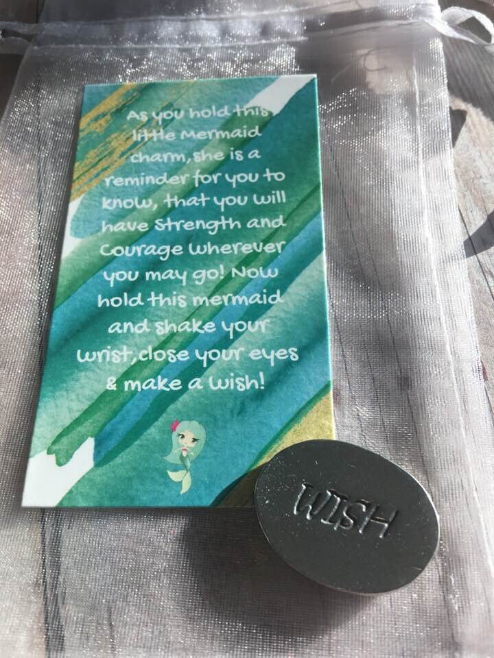 Mermaid Poem Gift Setmermaid Inspirational Charmmermaid - Etsy