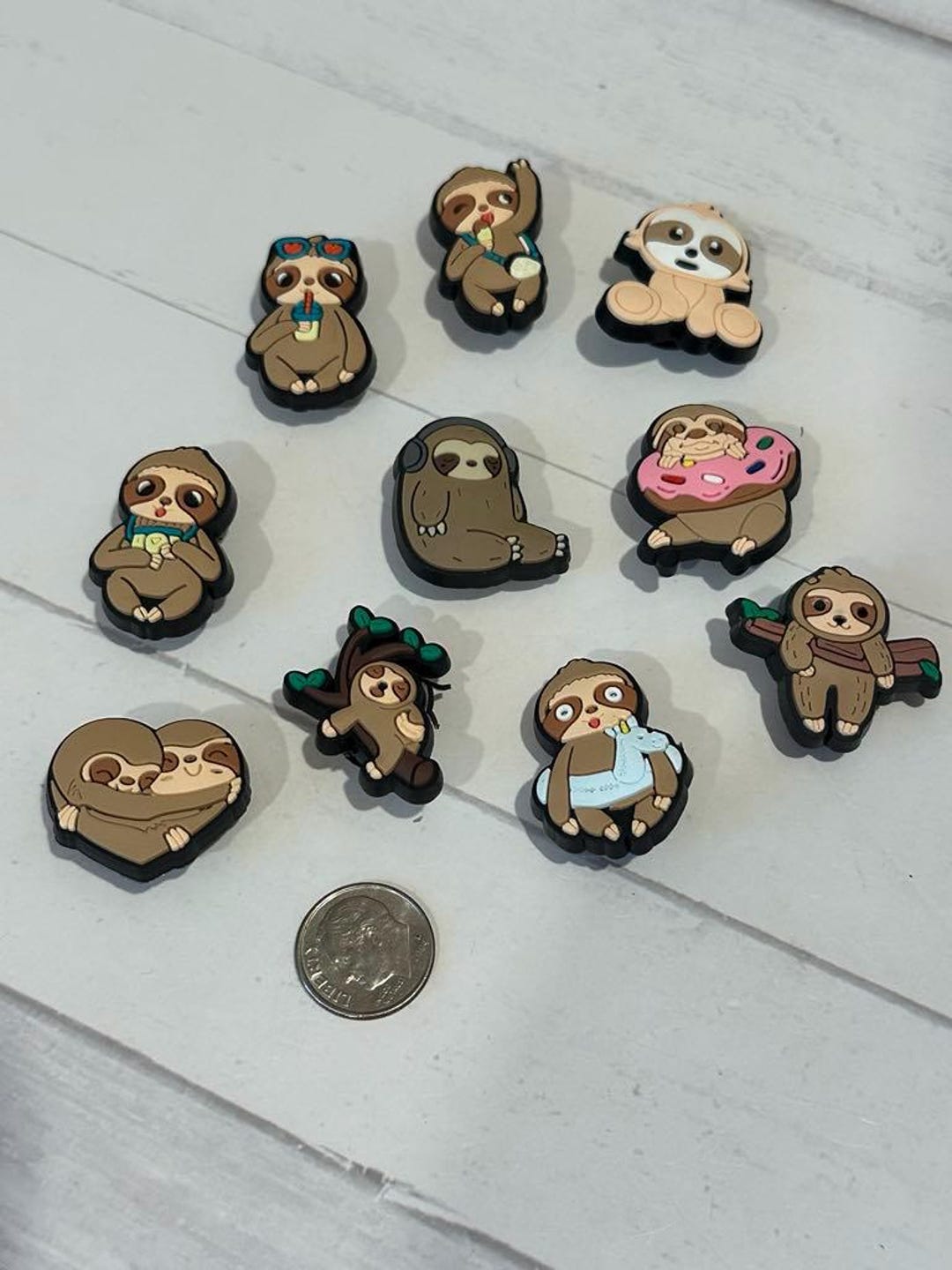 Rubber Shoe Charms,fun Shoe Charm,shoe Clips,charms for Clogs,sloth ...