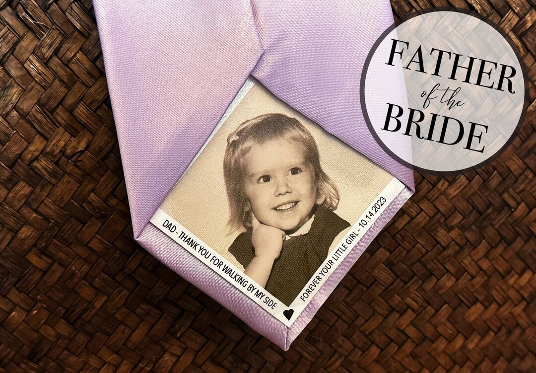 Custom Photo Tie Patch | Father of the Bride | Groom Gift | Neck Ties ...