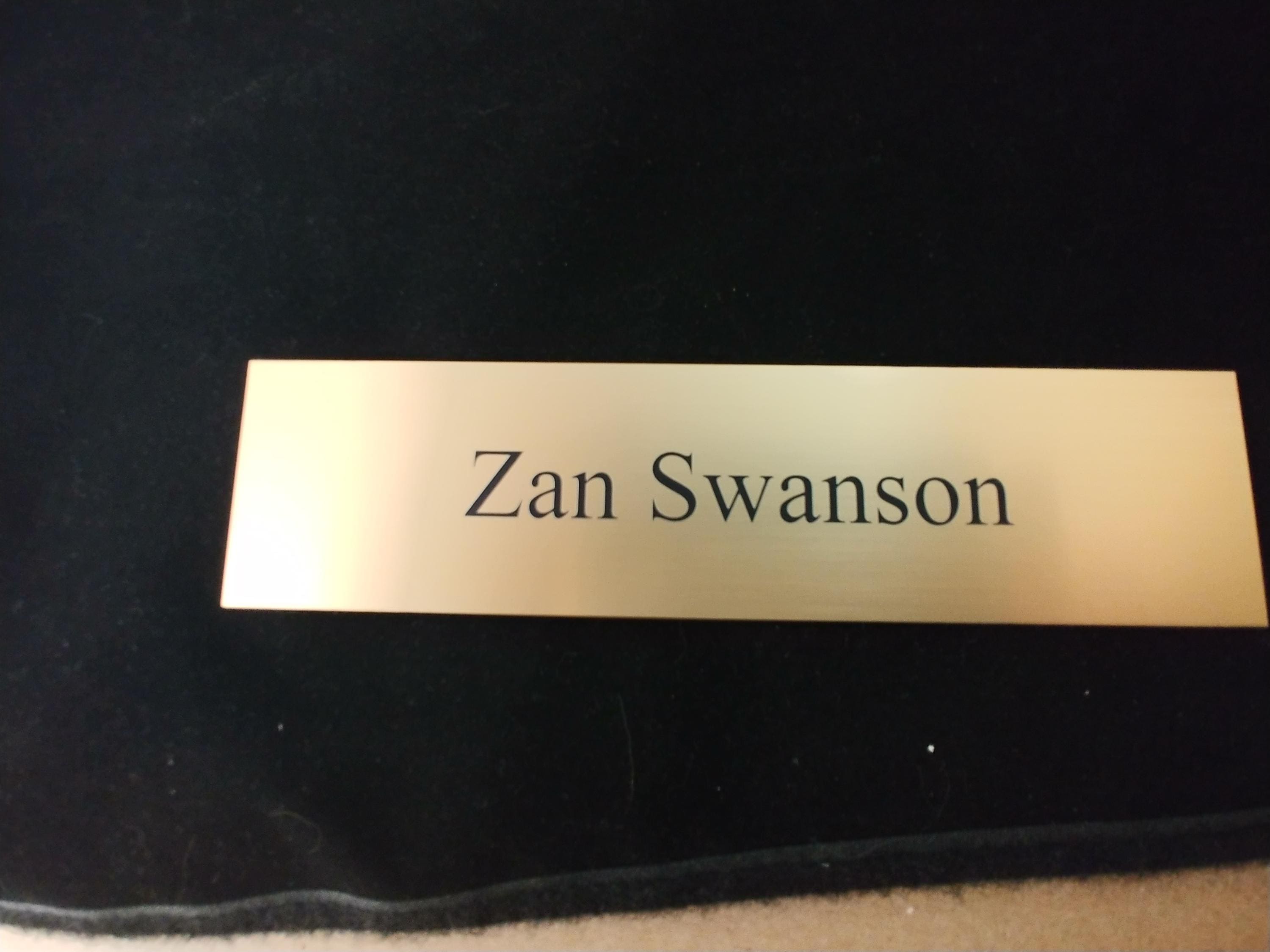 Custom Laser Engraved Name Plate - Customized 2x8 Office Desk Plaque ...