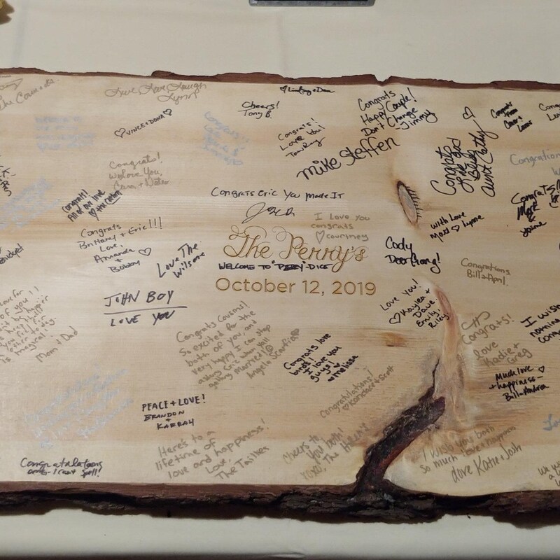 Wood Slab Guest Book - Etsy