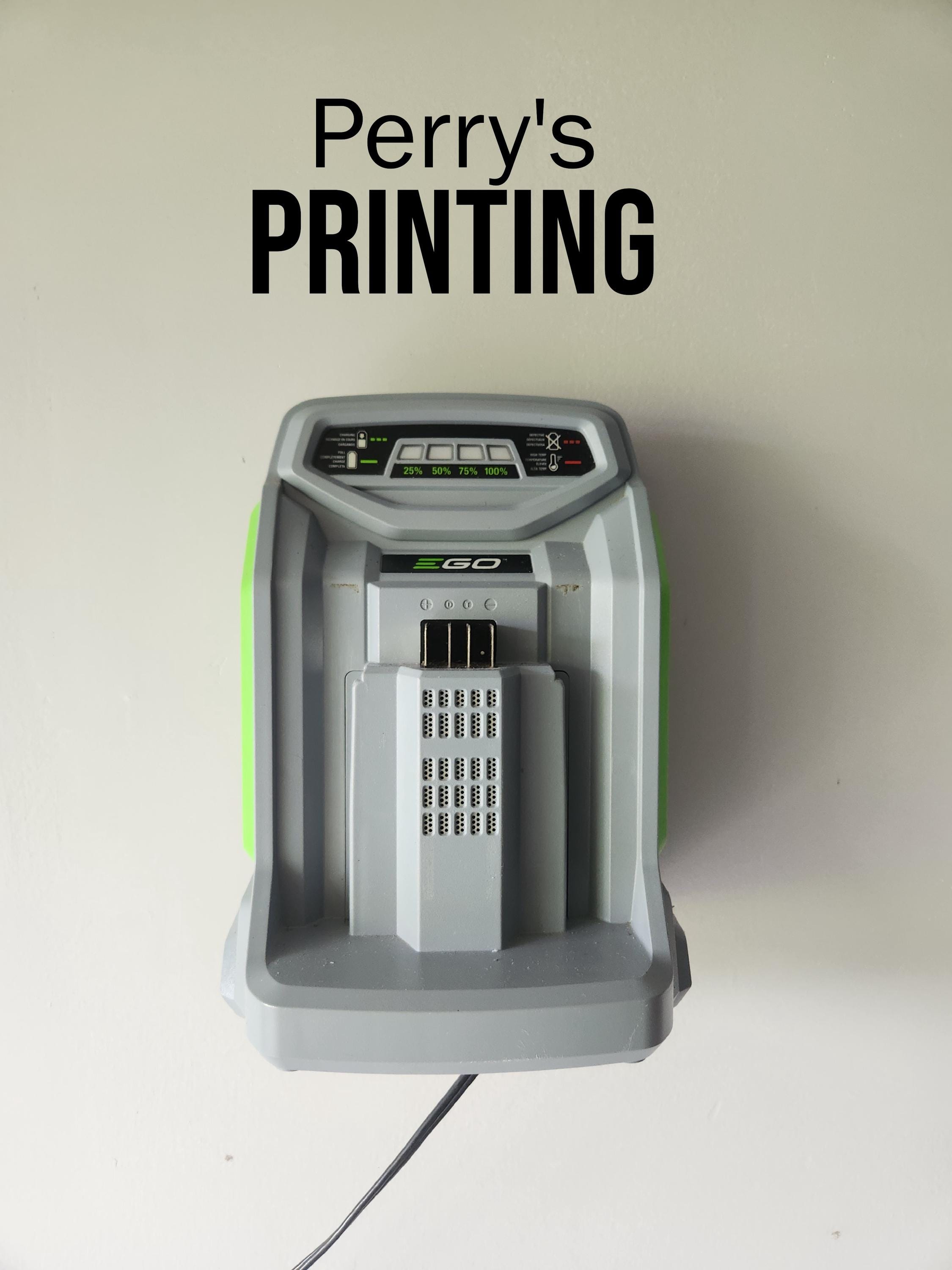 3D Printed EGO Battery Charger Wall Mount – PETG Outdoor Worthy and ...