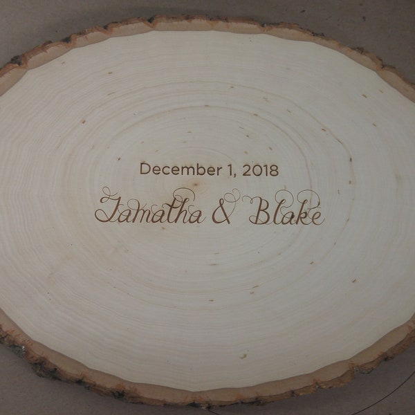 Wood Slab Guest Book - Etsy