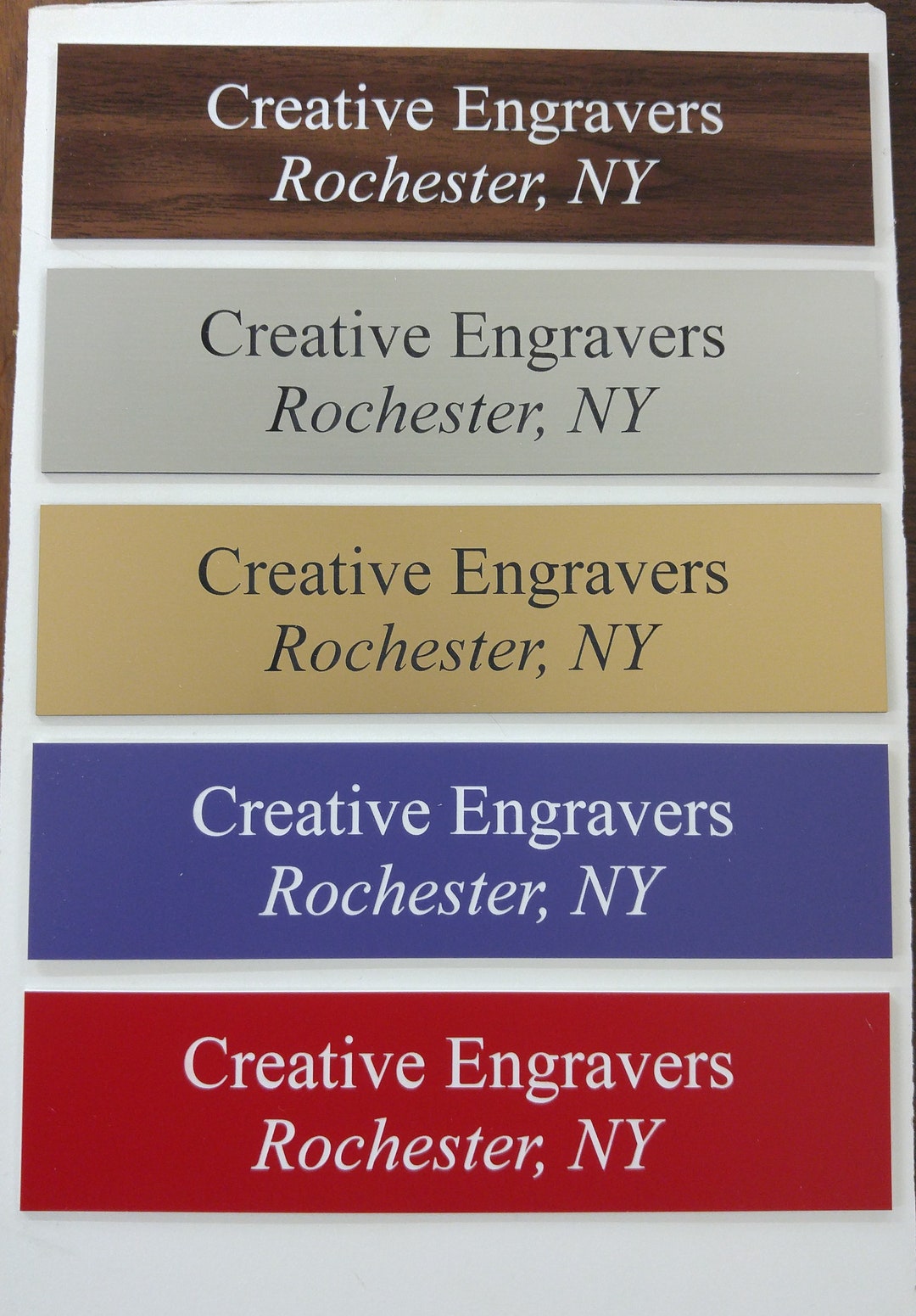 Custom Laser Engraved Name Plate - Customized 2x8 Office Desk Plaque ...