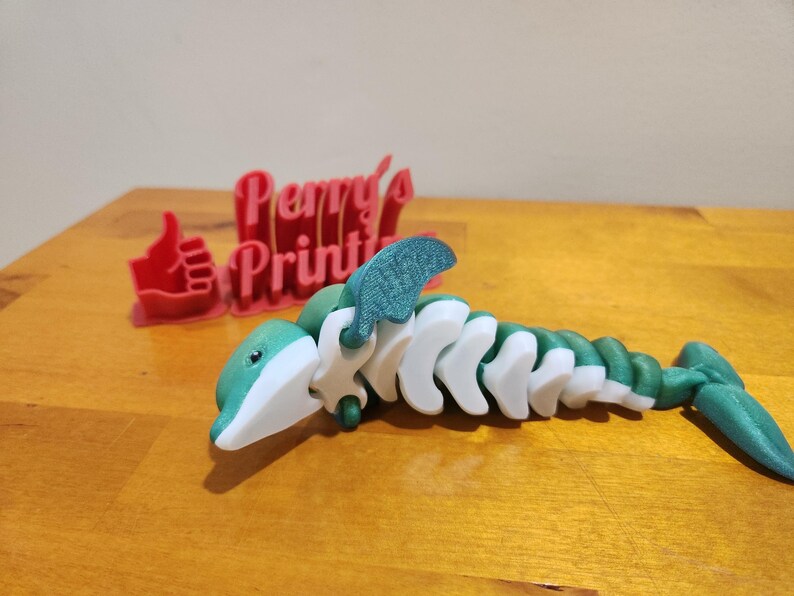 3D Printed Articulated Dolphin – Sparkle Fantasy Flexi Toy, Realistic ...