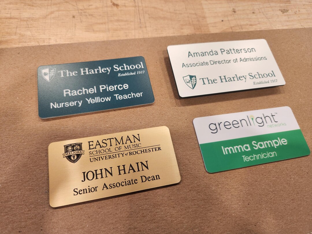 Custom Full Color Name Badge - Personalized Sublimated ID Tag for ...