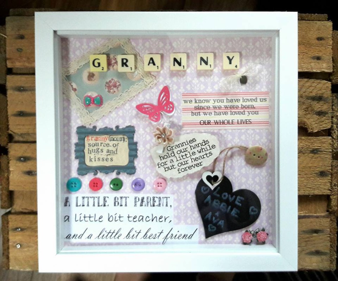 Granny Grandma Nanny Gift Scrapbook Frame Keepsake Frame - Etsy