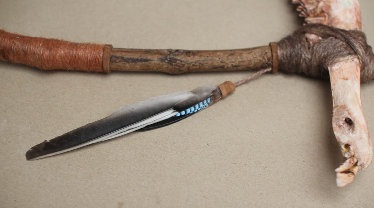 Native American Inspired Bone Tomahawk Display Piece - Etsy