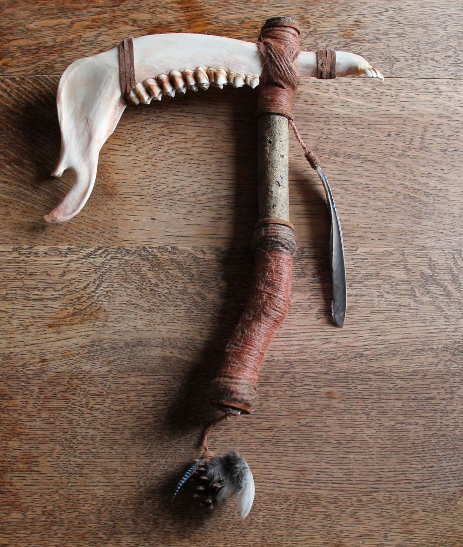 Native American inspired Bone Tomahawk display weapon | Etsy