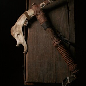 Native American Inspired Bone Tomahawk - Display Piece - Macabre ...