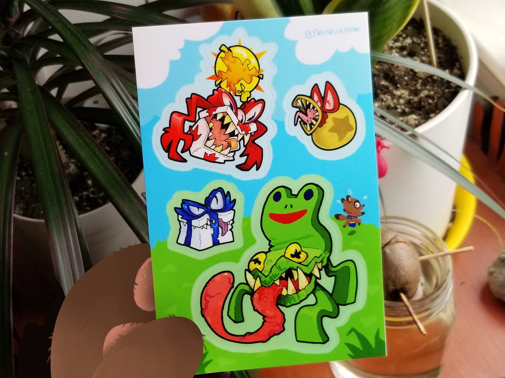 Mimic Crossing Sticker Sheet - Etsy
