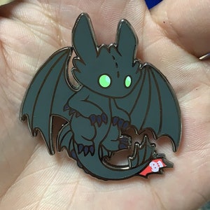 Toothless Pin - Light Fury Pin - Night Lights Pin - How to Train Your ...
