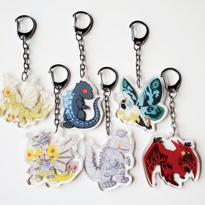 Godzilla Charm - King Ghidora - Mothra - Mecha King Ghidorah ...