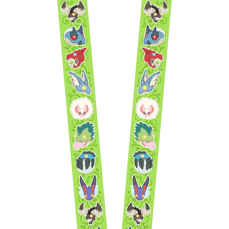 Monster Hunter Lanyards Monster Hunter World Rathalos - Etsy