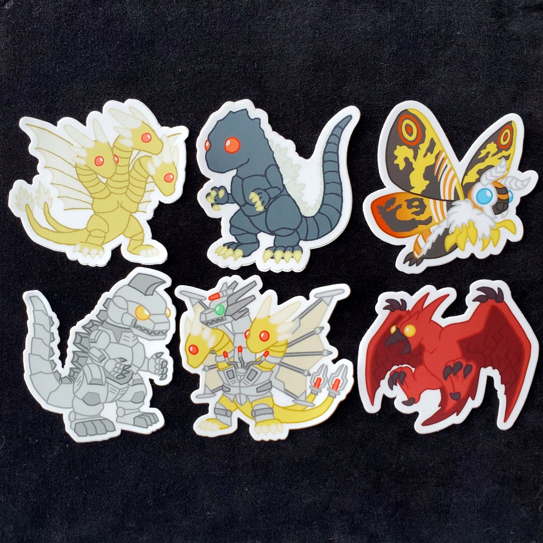Godzilla Sticker - King Ghidorah Sticker - Mothra Sticker ...