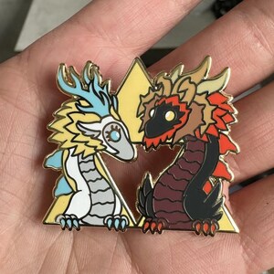 Legend of Zelda Dragon Pins - Light Dragon - Demon Dragon - Dinraal ...