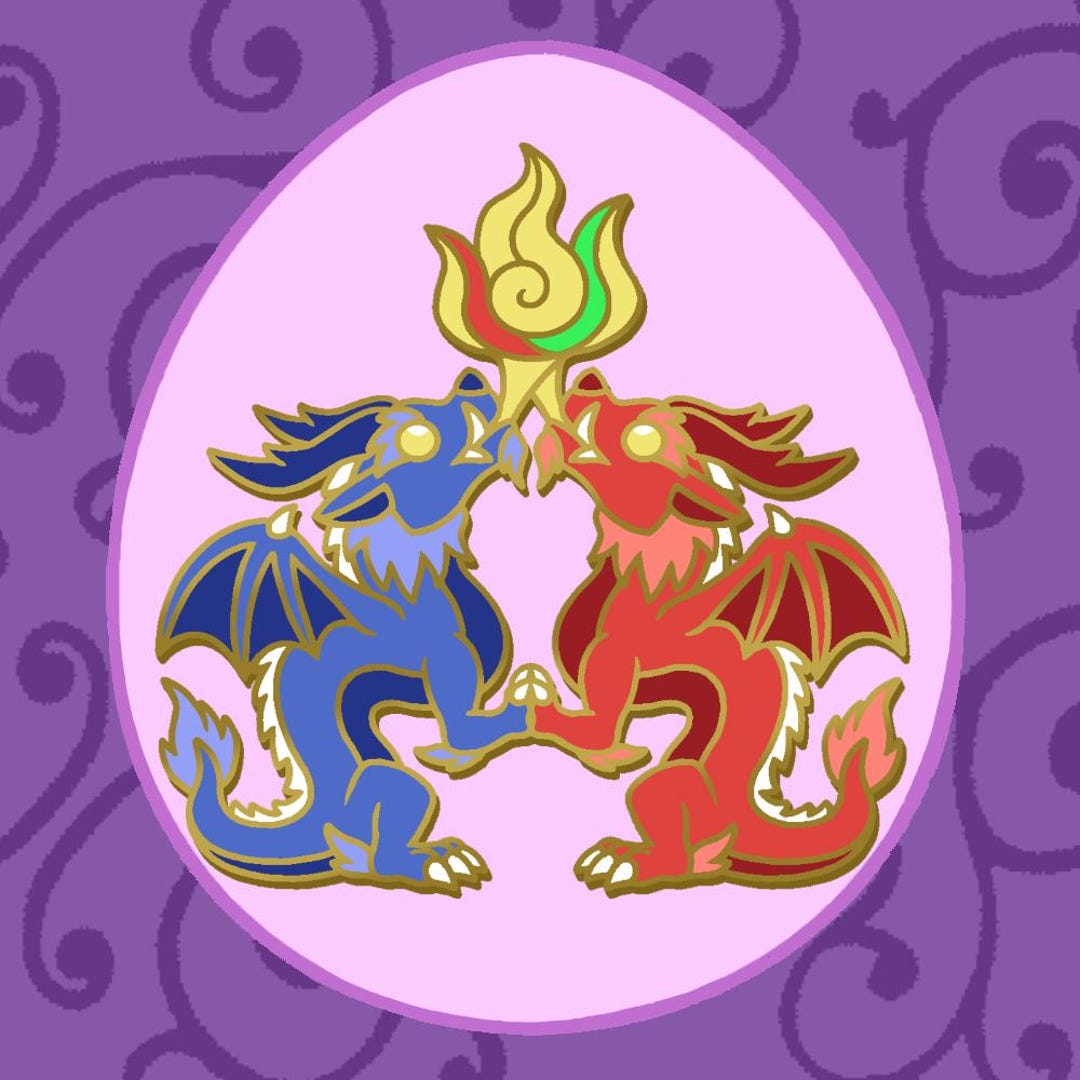 Avatar the Last Airbender Pin - Red Dragon Pin - Blue Dragon Pin ...