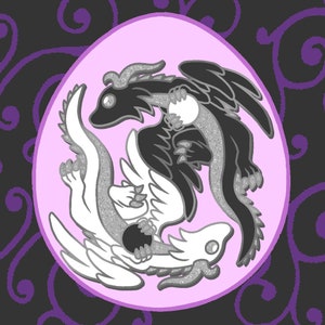 Original Dragon Pins Set 2 - Koi - Dwagon Fruit - Pastel Rainbow ...