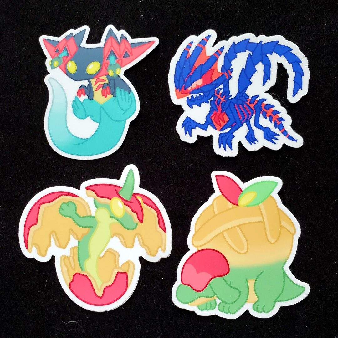 Generation 8 Pokemon Stickers - Dragapult - Eternatus - Appletun ...