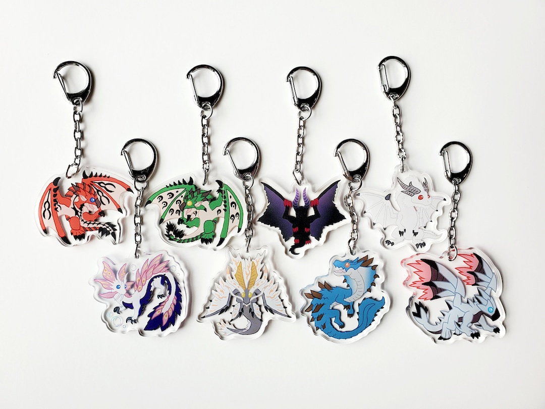 Monster Hunter Charm - Rathalos - Rathian - Gore Magala - Fatalis ...