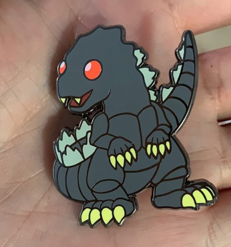 Godzilla Pin - Mothra Pin - King Ghidorah Pin - Mechagodzilla - Mecha ...