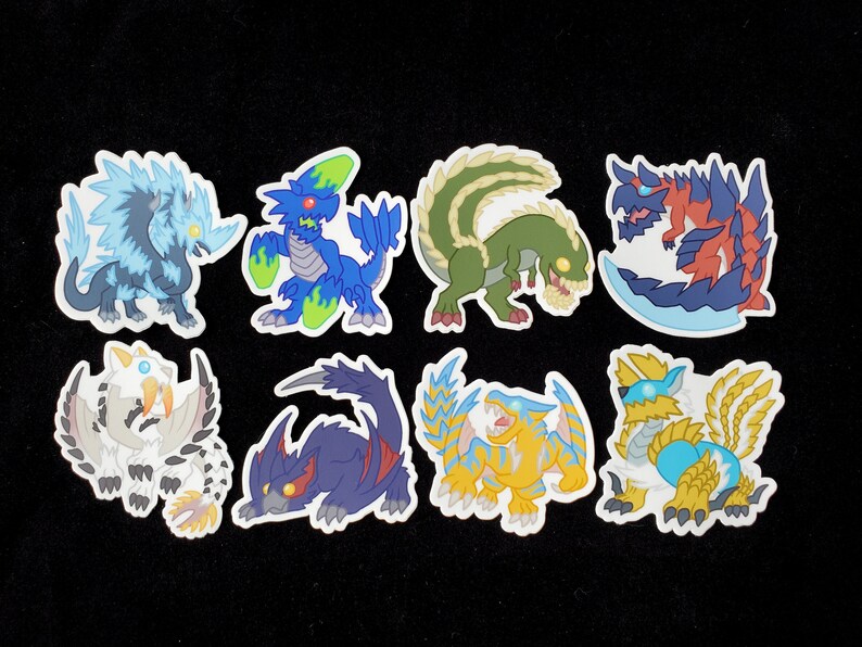 Monster Hunter World Iceborne Stickers Velkhana Brachydios | Etsy