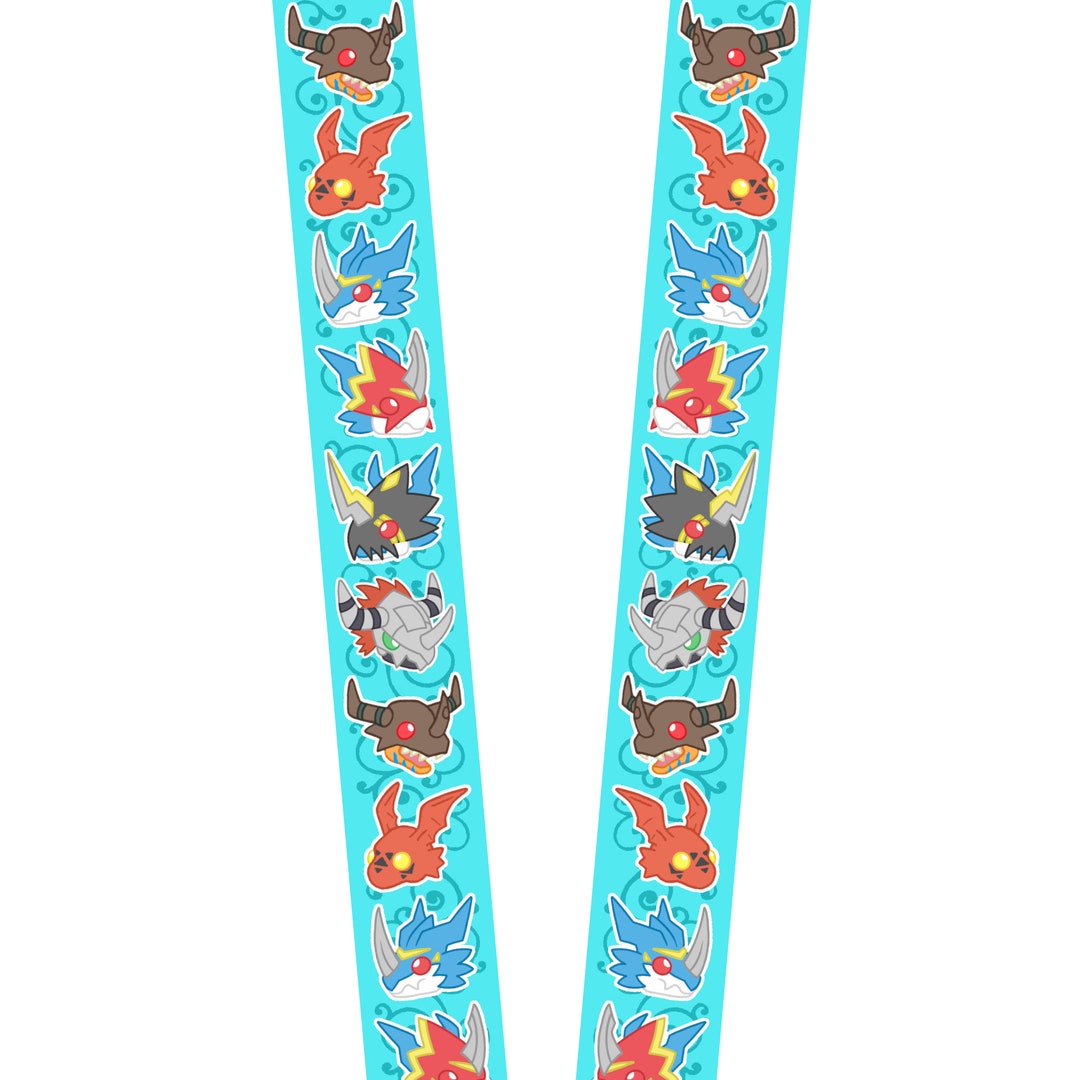 Digimon Lanyard - Greymon - Wargreymon - Guilmon - Exveemon ...
