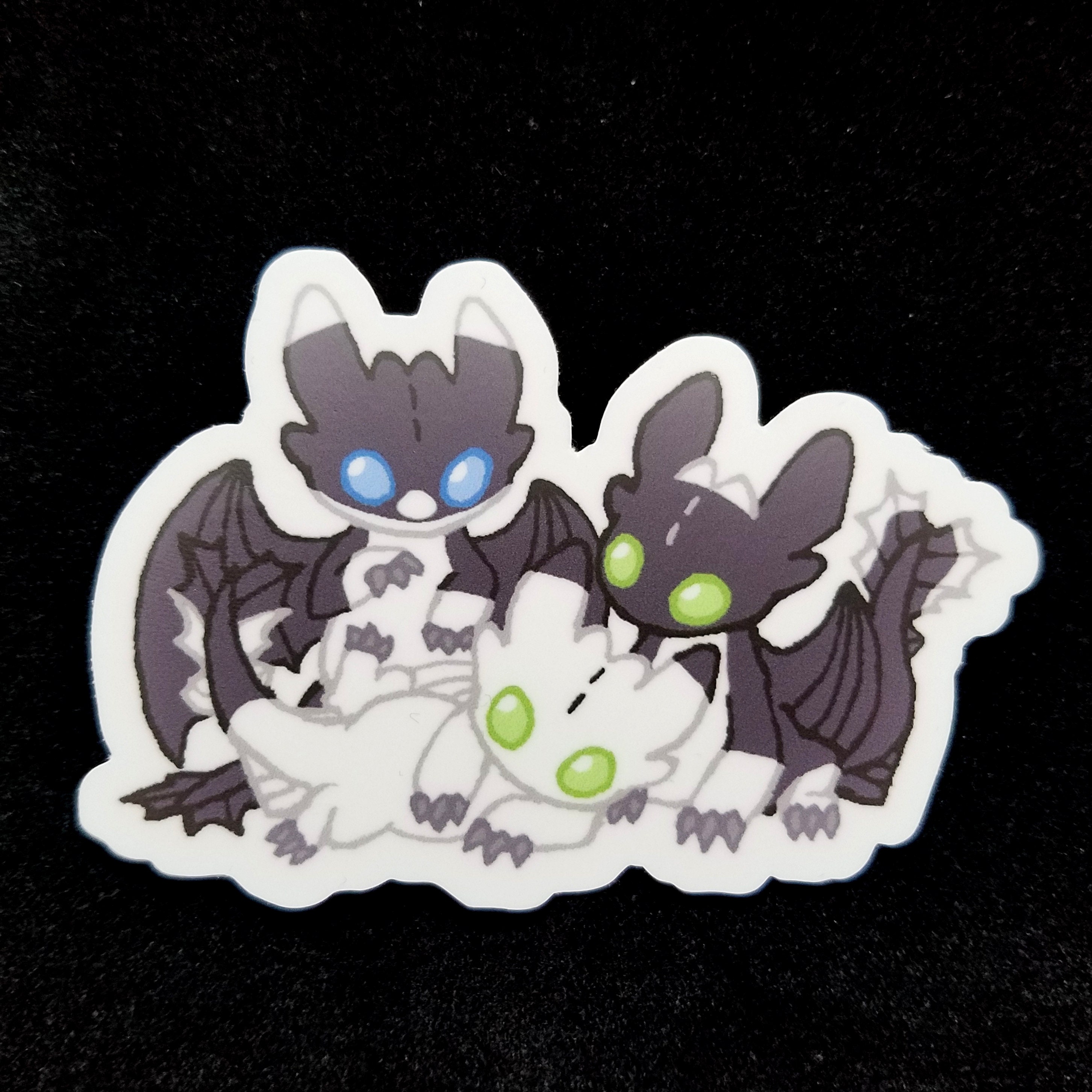 Toothless Sticker How to Train Your Dragon Sticker Light | Etsy