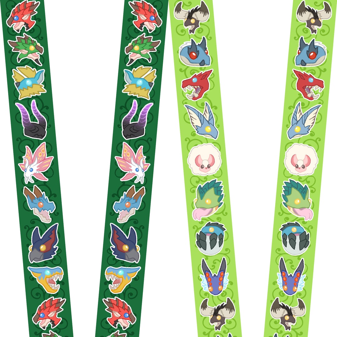 Monster Hunter Lanyards - Monster Hunter World - Rathalos - Zinogre ...