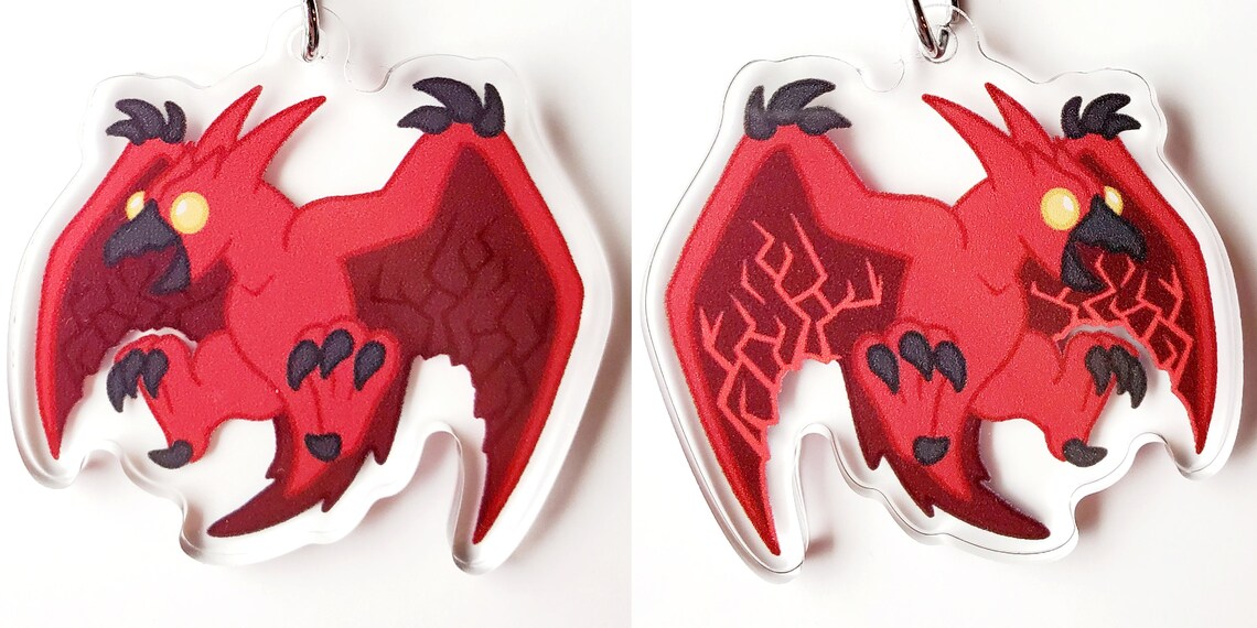 Godzilla Charm King Ghidora Mothra Mecha King Ghidorah | Etsy