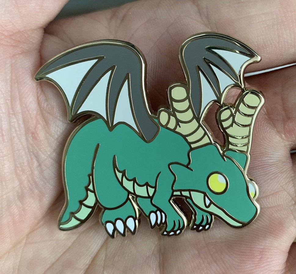 Dragon Maid Pins Tohru Pin Kanna Pin Cute Dragon - Etsy