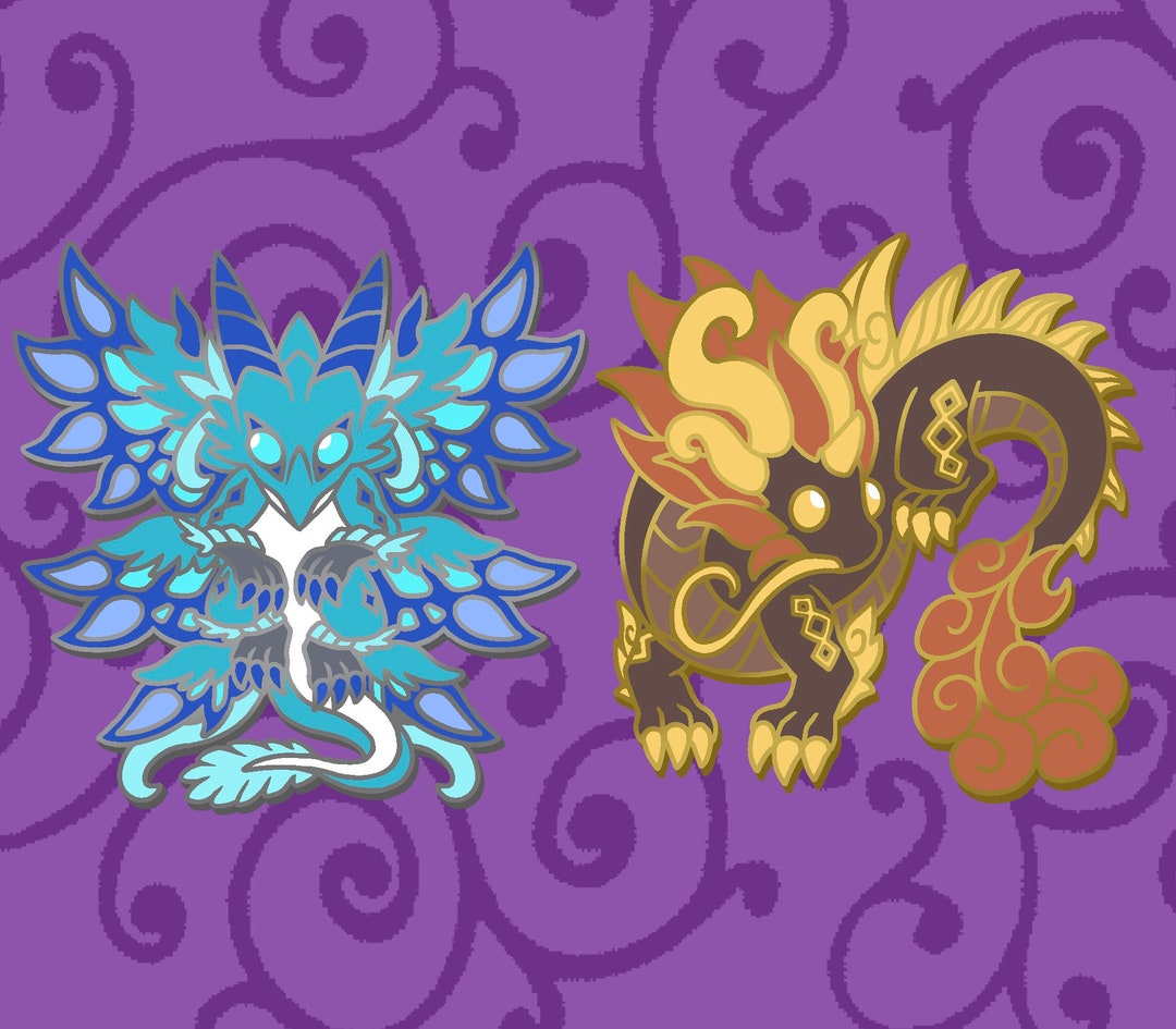 Genshin Impact Pins - Dvalin Pin - Rex Lapis Pin - Stormterror ...