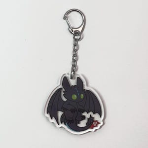 Toothless Charm - Light Fury Charm - Night Lights Charms - How to Train ...