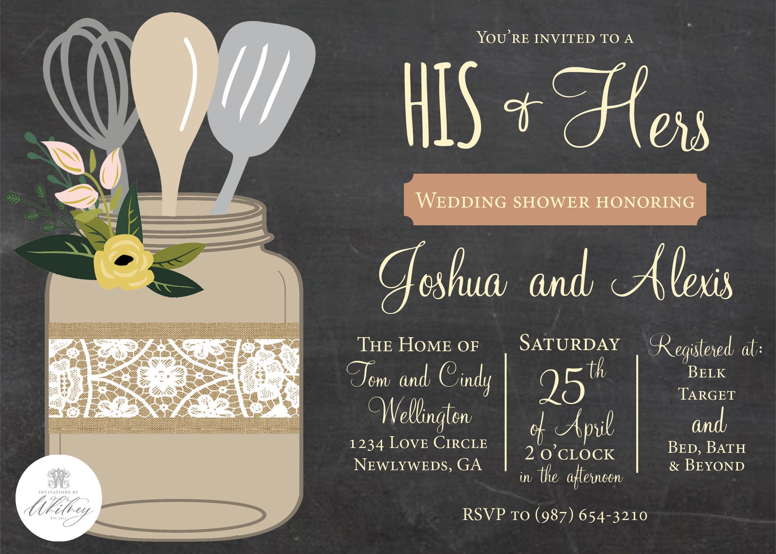 Stock the Pantry Wedding Shower Invitation Stock the Kitchen - Etsy