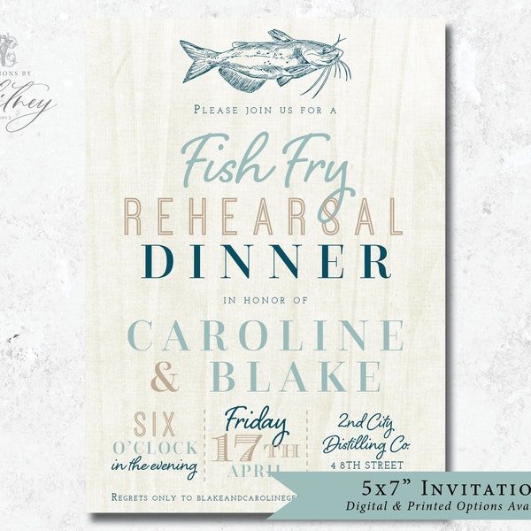 Fishing Wedding Invitation - Etsy