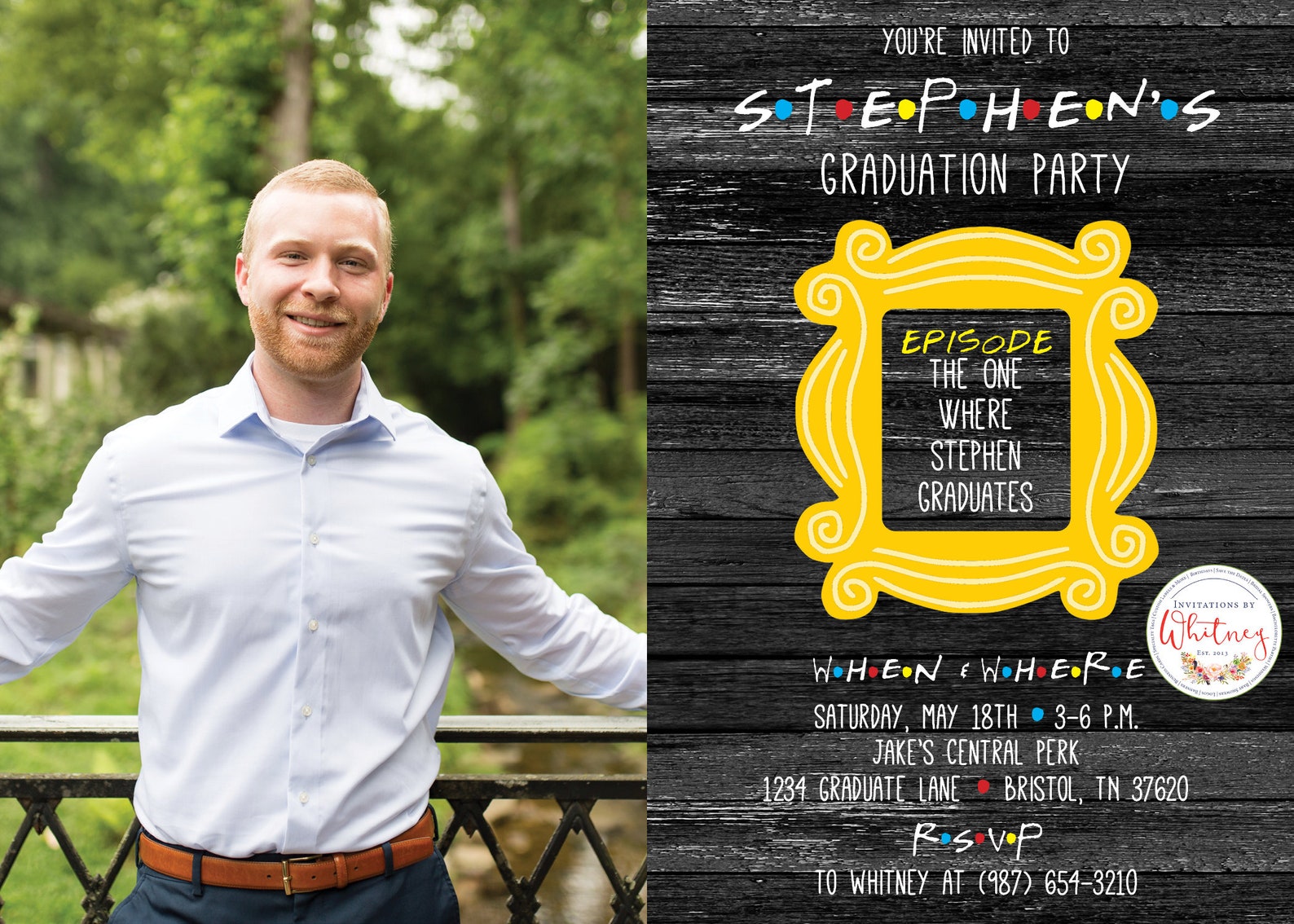 Friends Graduation Invitation Friends TV Show Invitation - Etsy