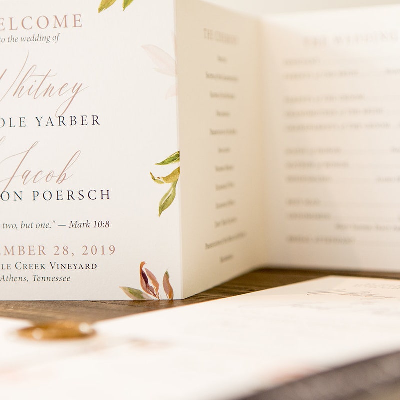 Folded Program - Etsy