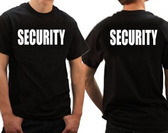 Black SECURITY T-shirt. S-XL Event Staff - Etsy