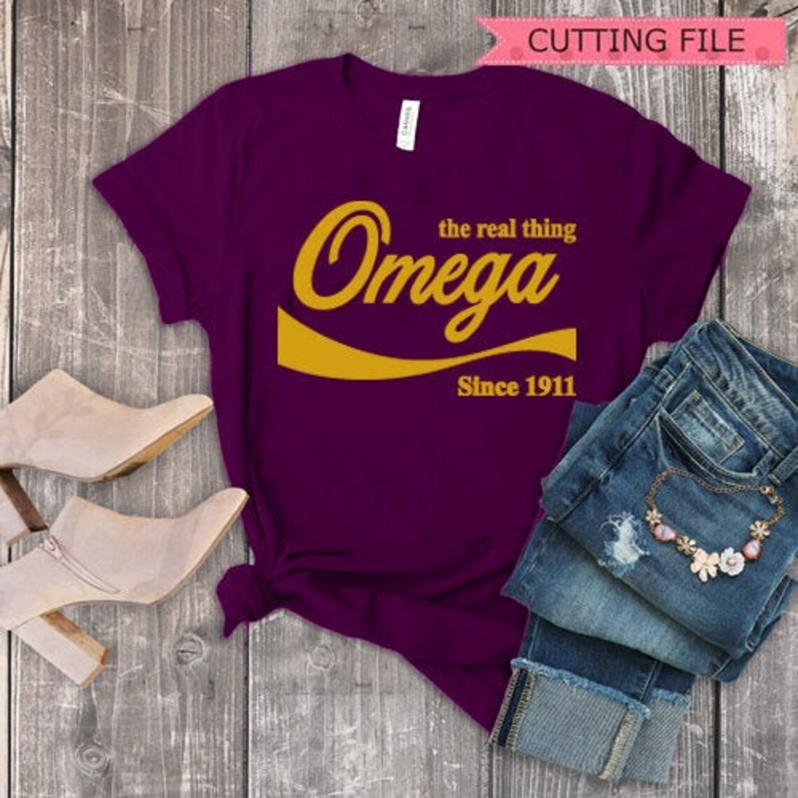 Omega the Real Thing SVG and DXF File Instant Download | Etsy