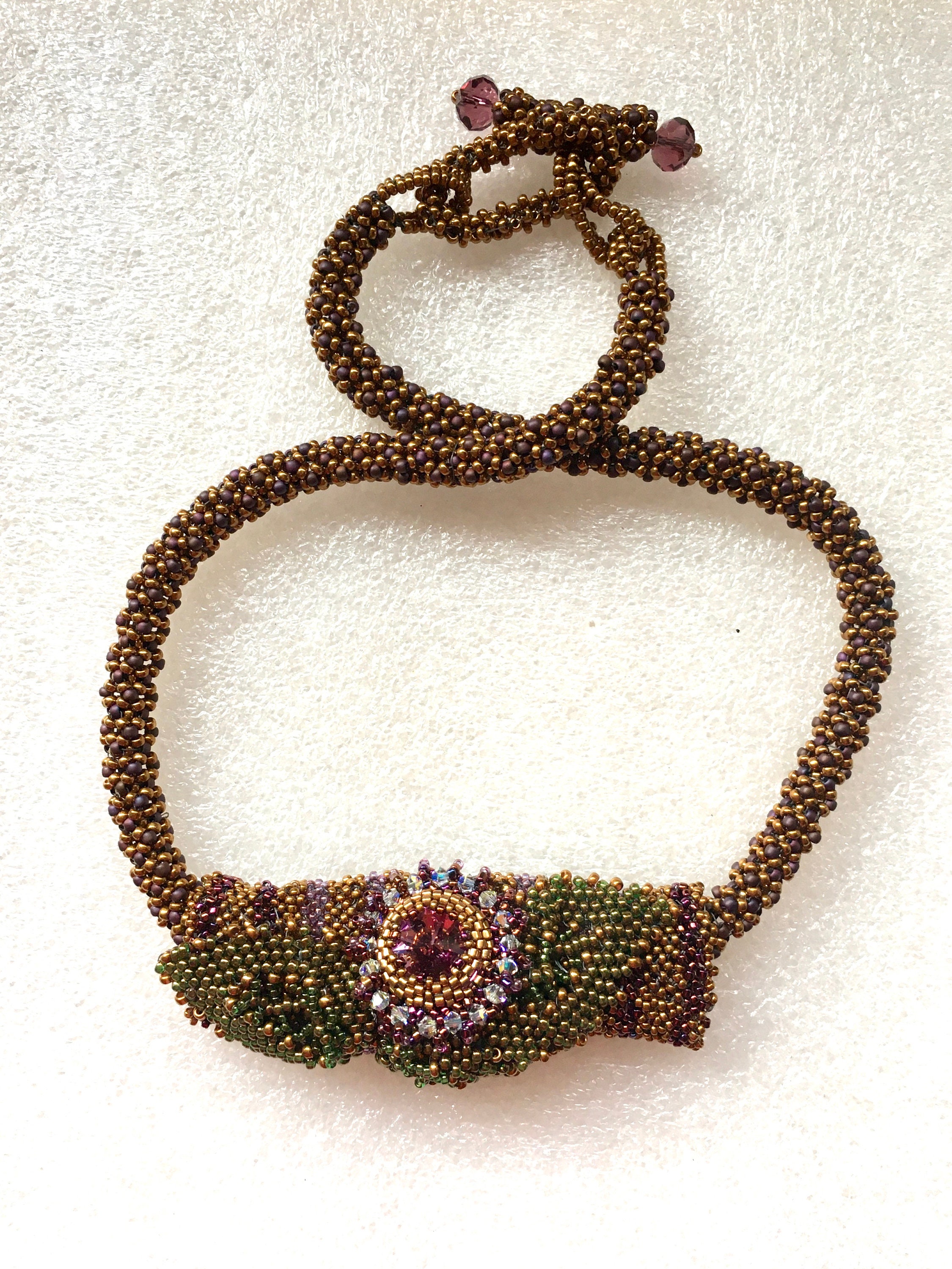 Beautiful Vintage Style Beaded Bead Necklace - Etsy