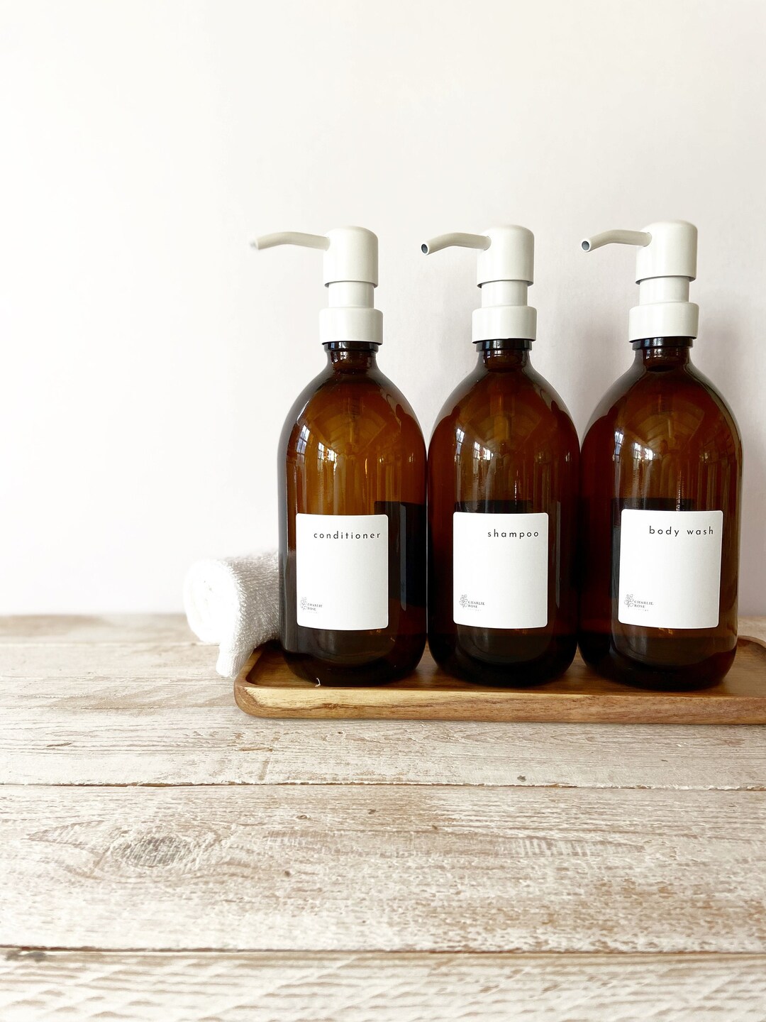 GLASS BOTTLE 500ml, Refillable, With Waterproof Label, Sustainable ...
