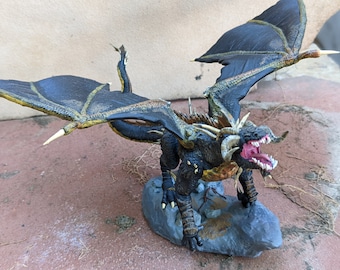 Adult Black Dragon Miniature - Etsy