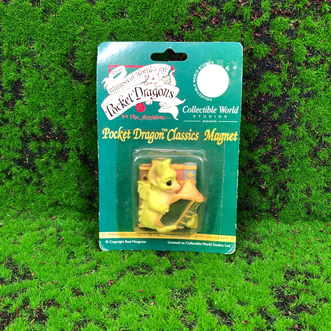 Pocket Dragon Classics Magnet: Reading Dragon, NIB - Etsy