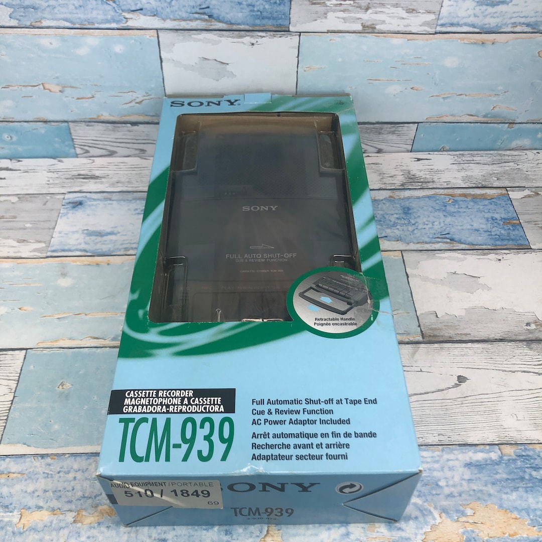 Vintage Sony Tcm-939 Cassette Player Recorder NEW OLD STOCK in - Etsy