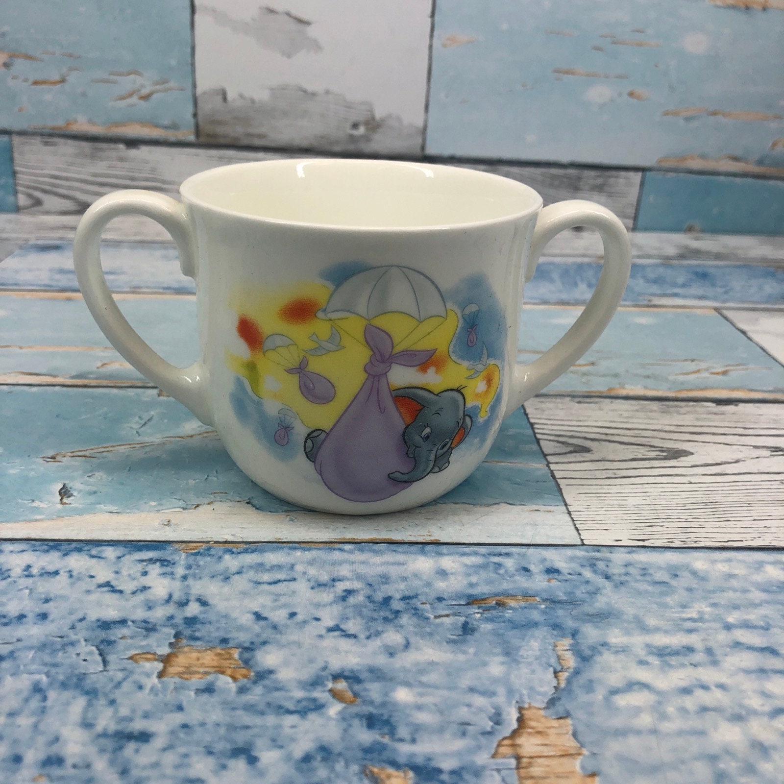 The Disney Store Twin Handled Dumbo Cup Walt Disney Fine Bone China - Etsy