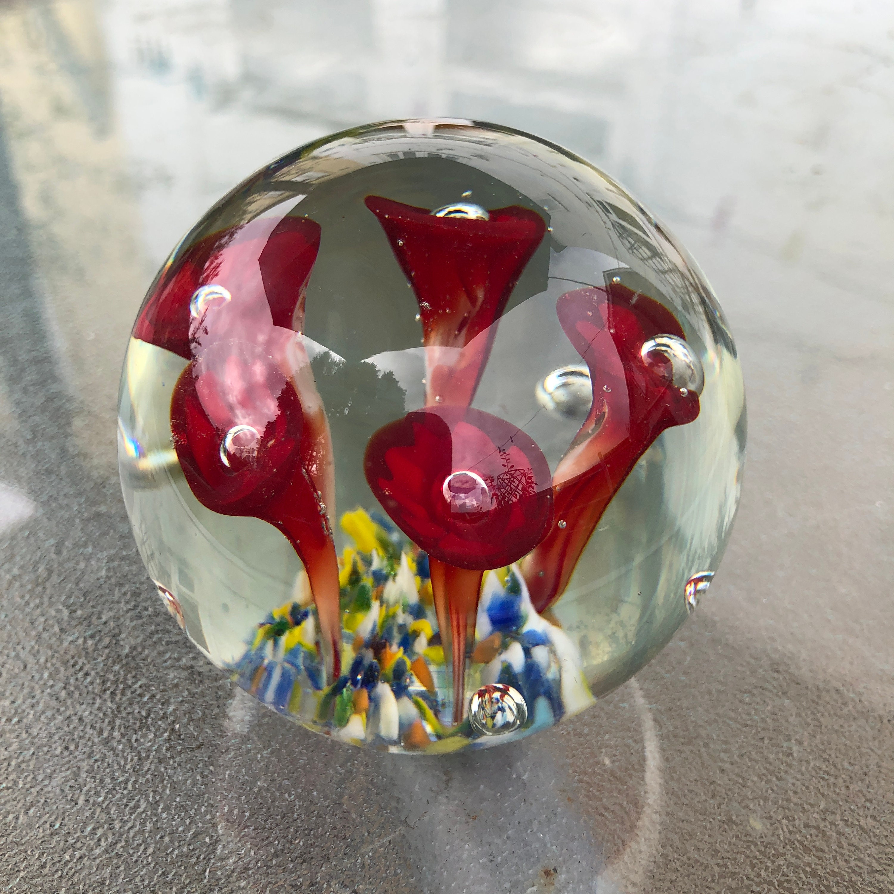 Decorative Glass Paperweight Bubbles Emerging From A Sea Coral - Etsy