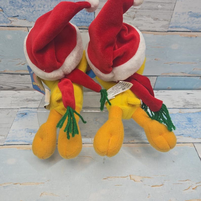 1997 Looney Tunes Tweety Pie Plush - Santa Hat Xmas Beanie - Etsy