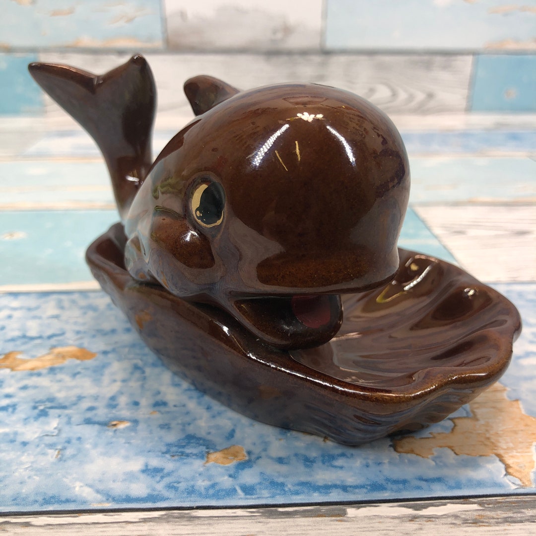 Ceramic Whale Cigarette Ashtray Small Crack See Pictures - Etsy