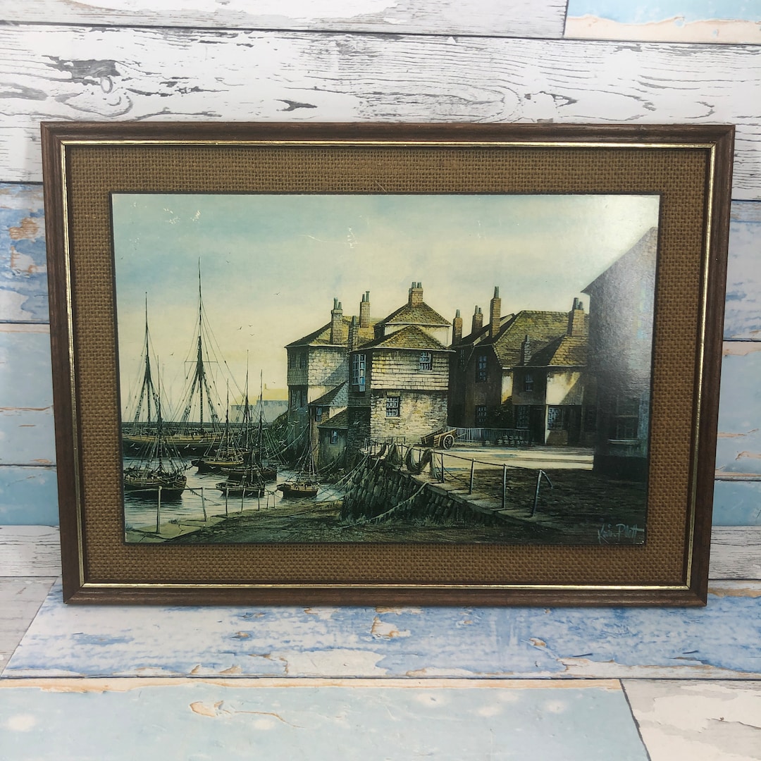 Kevin Platt Artist Print of Painting of Mousehole Cornwall Framed ...