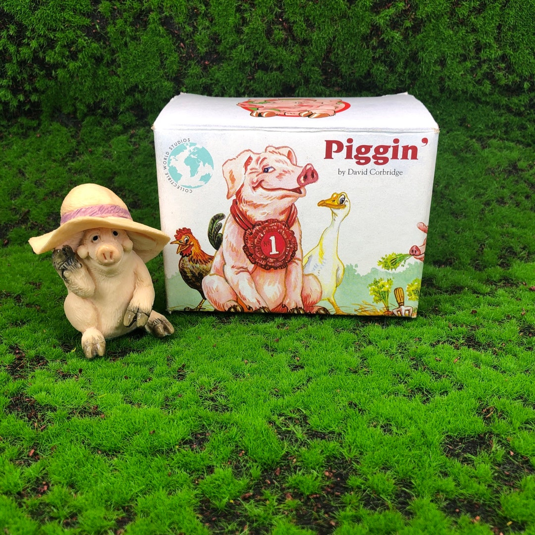 Piggin Poser by David Corbridge Boxed Small Piggin Pigs 1993 - Etsy UK